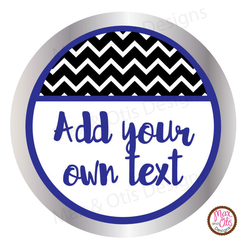 Printable 2" Tags & Labels - Chevron All-Occasion (Editable PDF) – Max ...