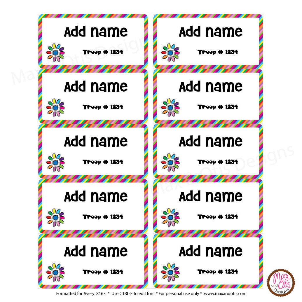 Locker Tags Template