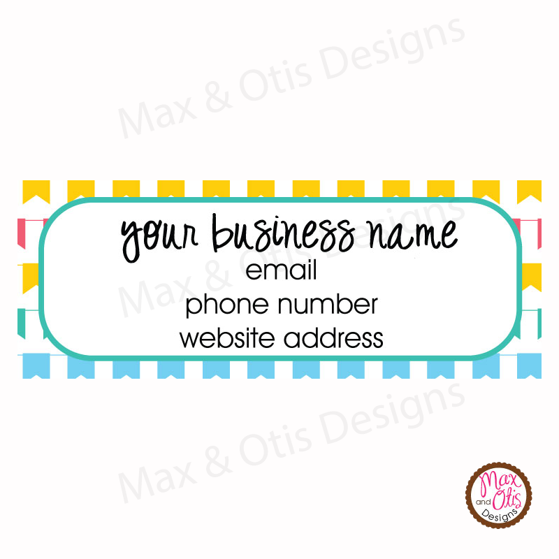Printable Return Address Labels - Colorful Pinks – Max & Otis Designs