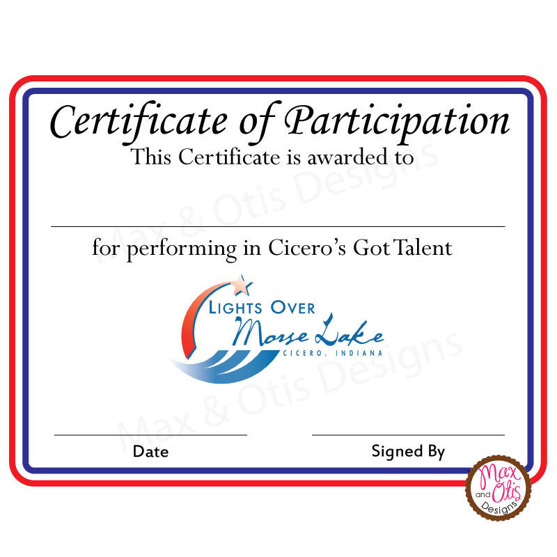 Custom Printable Certificate Designs (Editable PDF) – Max & Otis Designs