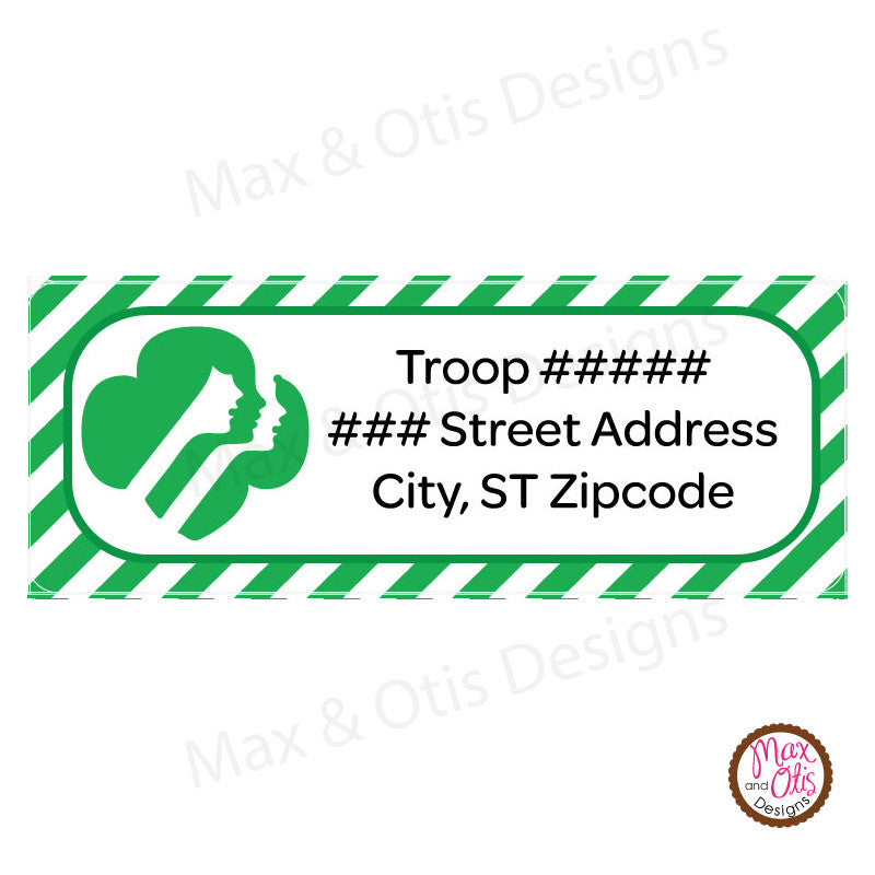 Girl Scout Printable Return or Mailing Address Labels (editable PDF ...
