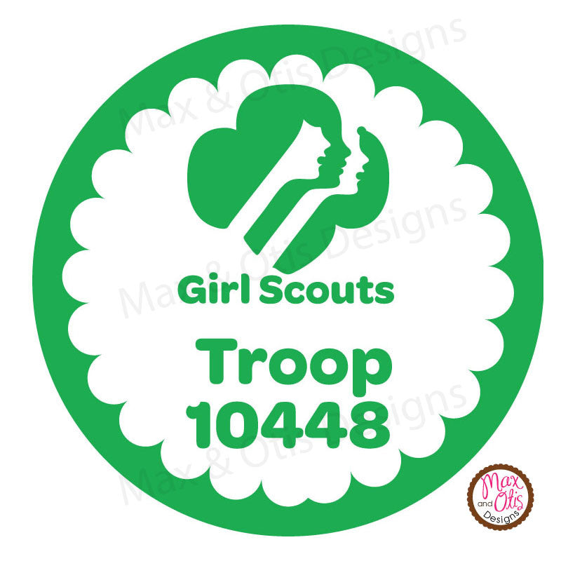 Girl Scout Printable Round Tags - Green (editable PDF) – Max & Otis Designs