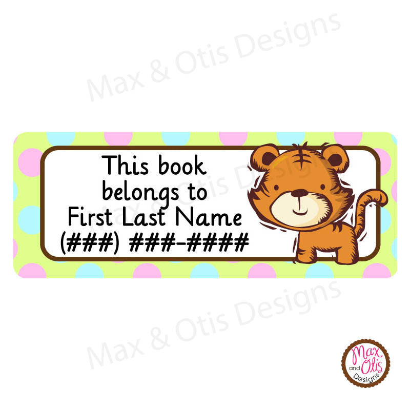 Printable Return Address Labels - Tigers – Max & Otis Designs